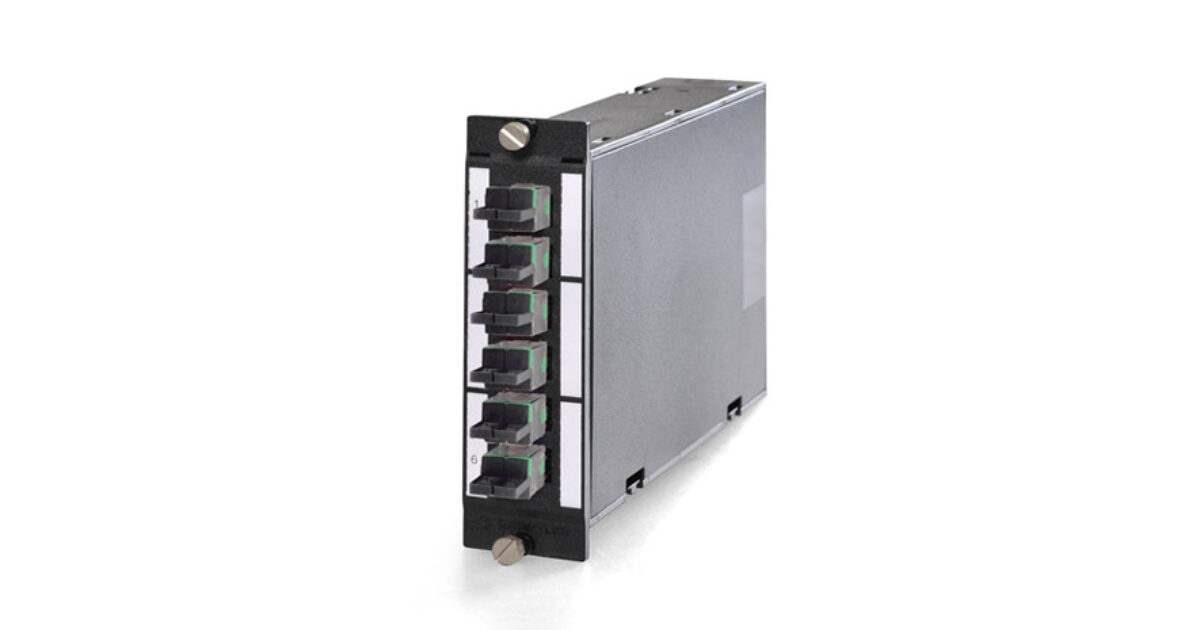 FO-DCS 3U/7HP MTP plug-in modules, 1x MTP on 6x… | Datwyler IT Infra