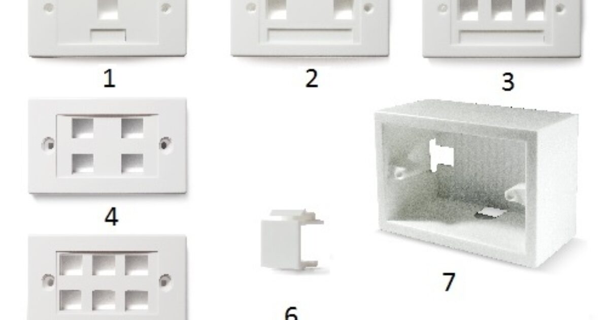 UP/AP Faceplate 1x - 6x (503 design) | Datwyler IT Infra