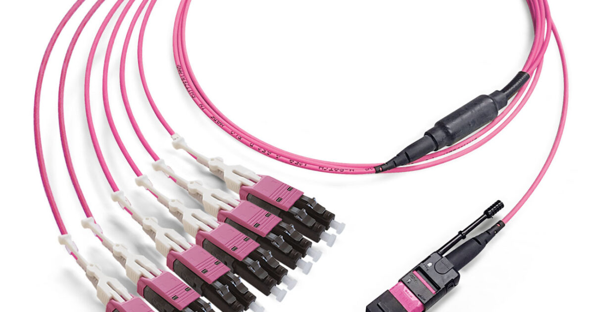 HD-DCS Fanout cables MTP-LCDU, 12 fibres OM4 | Datwyler IT Infra