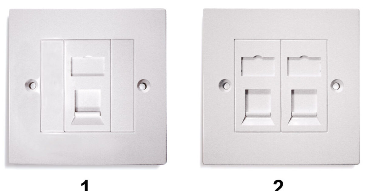 UP Faceplate 1x, 2x | Datwyler IT Infra
