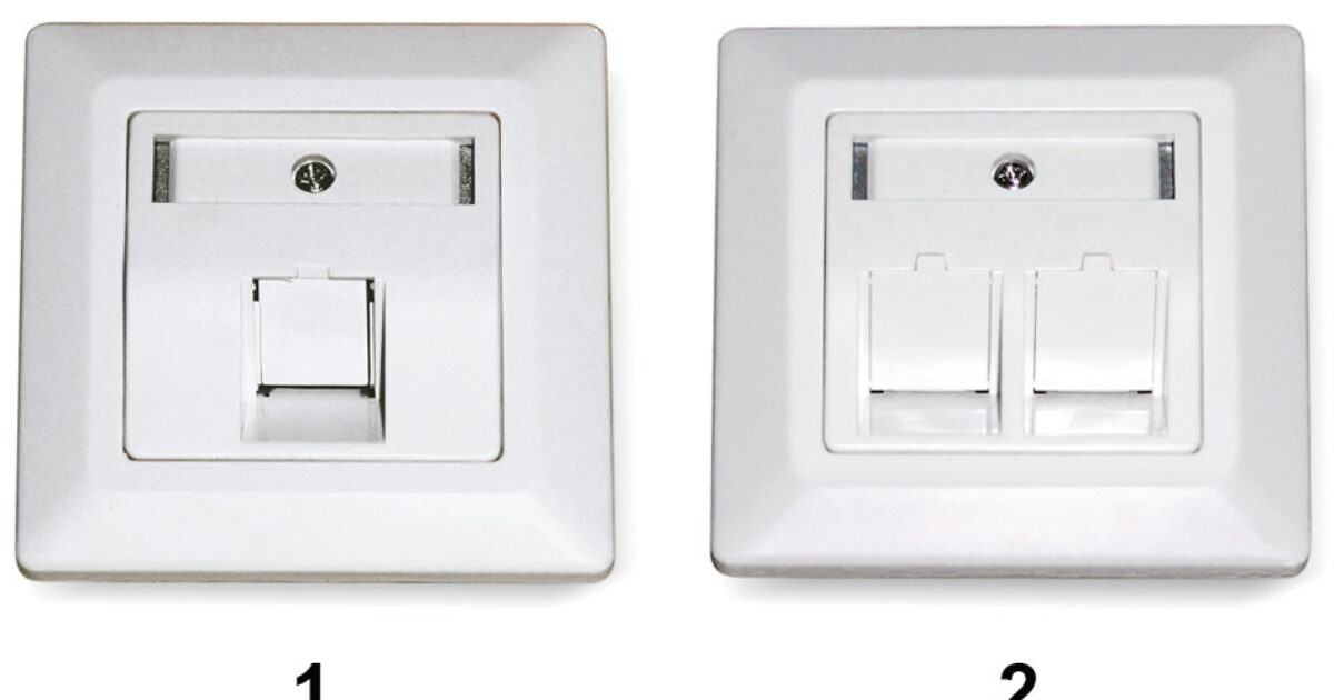UP/UP-K Faceplate 1x, 2x, 3x | Datwyler IT Infra